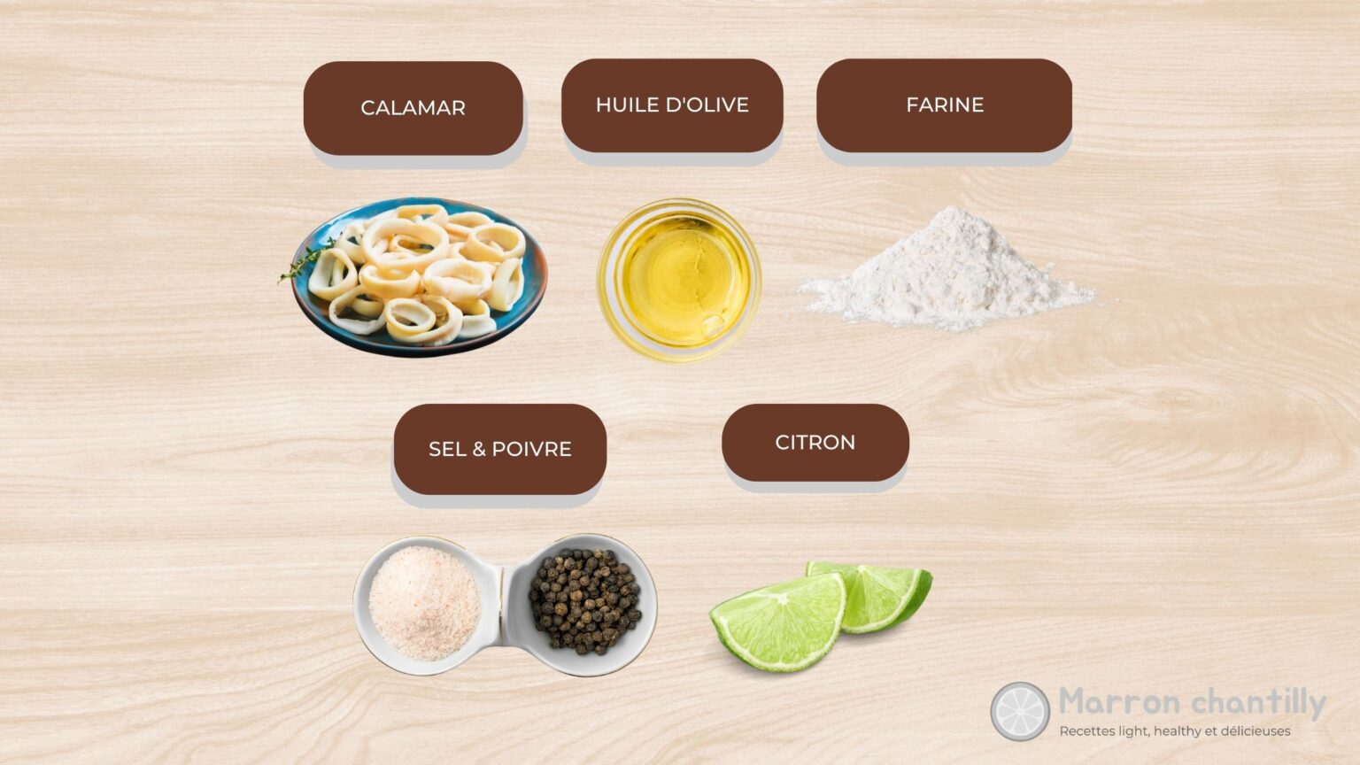 Calamar A La Romaine | Marron Chantilly